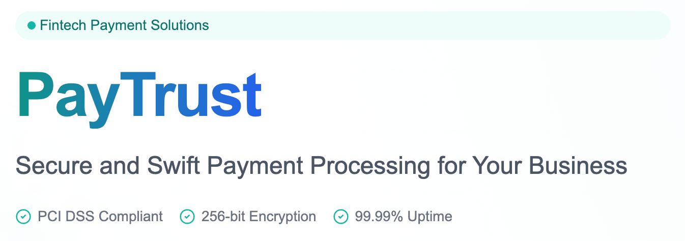 PayTrust — Secure Payment Processing